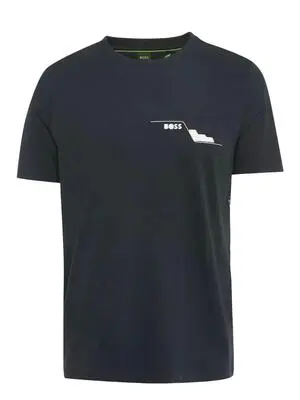 BOSS Logo-detail T-shirt - Blue
