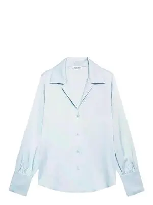 ANINE BING Bethany Button Shirt - Blue