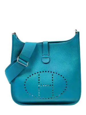 Hermès Hermès Evelyn III PM Perforated Shoulder Bag Blue