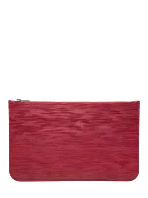 LOUIS VUITTON 2016 Epi Neverfull Pouch - Red
