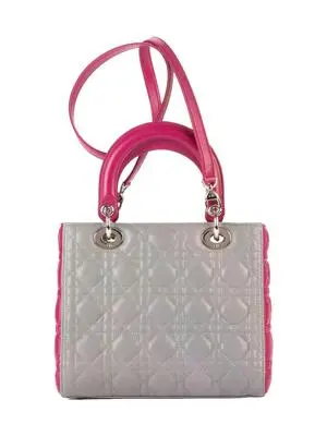 Dior Lady Medium Tote Bag - Grey