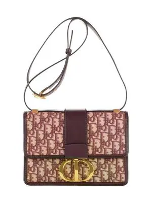 Dior Monogram Shoulder Bag - Red