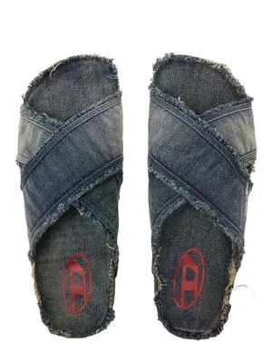 DIESEL® D-woodstock Cross Sandals - Blue
