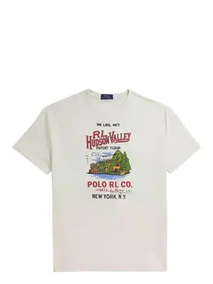 Polo Ralph Lauren Crew-neck Printed T-shirt Neutrals