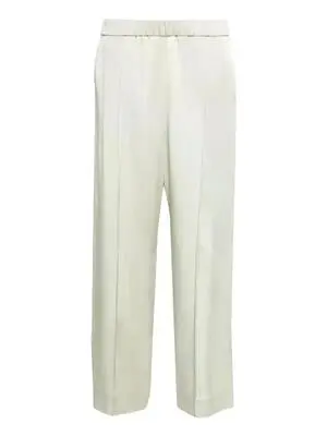 JIL SANDER Wide-leg Pressed-crease Trousers - Green