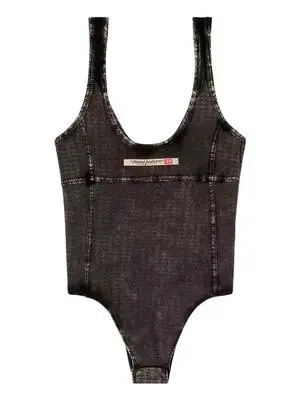 DIESEL® Phoebe-dnm Sleeveless Bodysuit - Grey