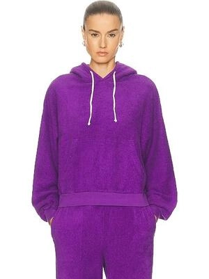 American Vintage Terry Cloth Hoodie - Figue