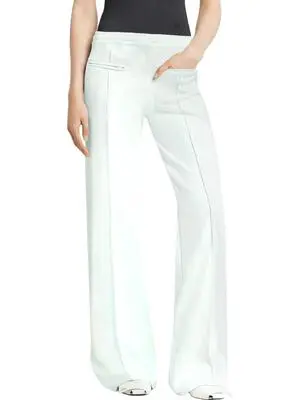 COURREGES Courrèges Wide Leg Track Pants With Zip Pockets White