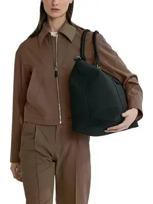 MAISON DE SABRE Leather Weekender Bag - Black