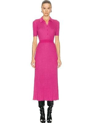 Gabriela Hearst Amor Knit Dress - Fuchsia