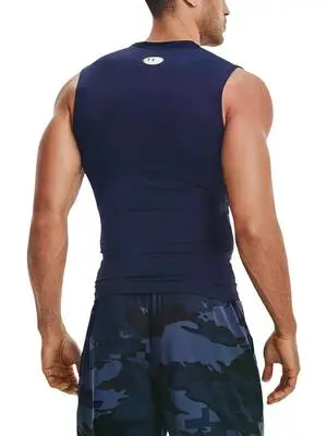 Under Armour Logo Print Sleeveless Tank Top - Blue