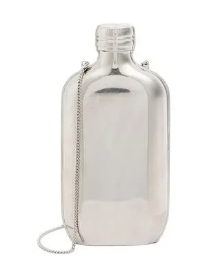 Calvin Klein Metal Bottle Clutch - Silver