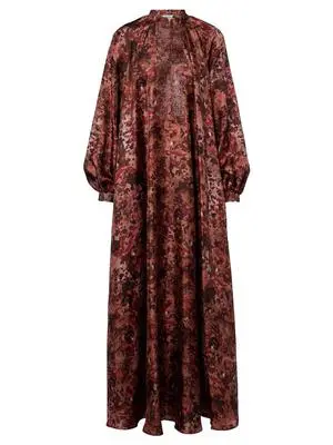 Max Mara Embellished Silk Maxi Dress - Multicoloured