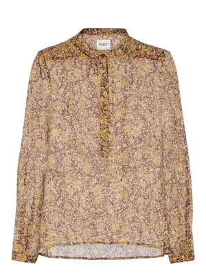 MARANT ETOILE Marant Etoile Maria Floral Cotton Voile Blouse Multicoloured