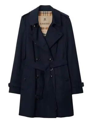 Burberry Short Chelsea Heritage Trench Coat - Coal Blue