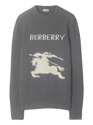 Burberry Knight Wool Cashmere Sweater - Grey