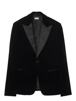 Burberry Velvet Tuxedo Jacket - Black