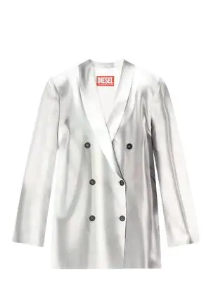 DIESEL® G-avina Shawl Collar Double-breasted Jacket - Grey
