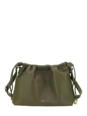 A.p.c. A.P.C. Gathered Shoulder Bag Green
