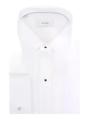 Eton Plissé Pocket Shirt - White