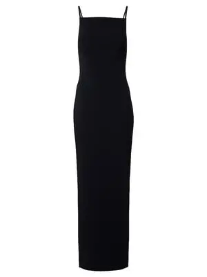 Givenchy Sliced Crepe Cady Gown - Black