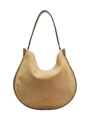 Isabel Marant Étoile Isabel Marant Oskan Medium Suede Shoulder Bag Beige
