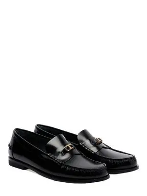 TOD'S Timeless Leather Loafers - Black