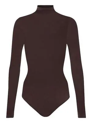 Wolford Sheer Bodysuit - Brown
