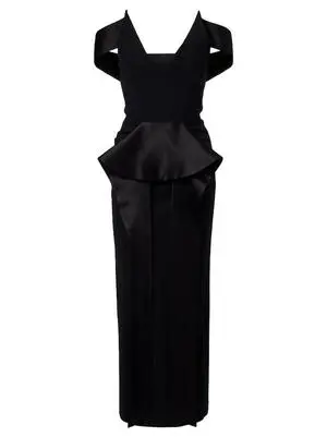 Maticevski Barrier Off-shoulder Midi Dress - Black