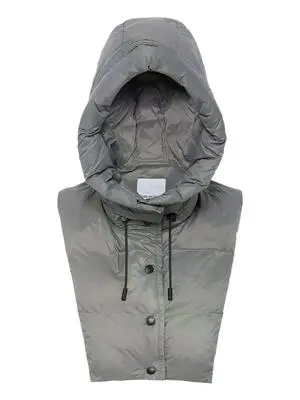 YVES SALOMON Padded Water-repellent Bib - Grey