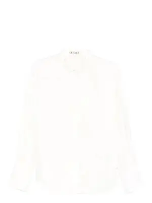 RÓHE Long Sleeve Shirt With Classic Collar - Neutrals