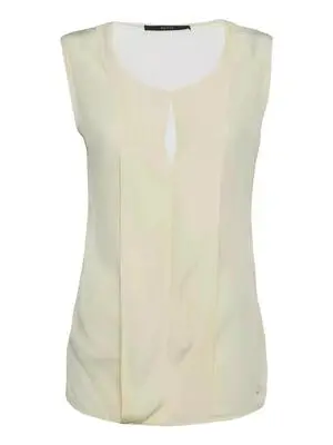Gucci Sleeveless Keyhole Knit Top - Neutrals
