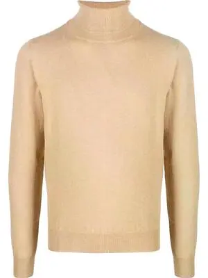 Malo Roll Neck Cashmere Sweater - Neutrals