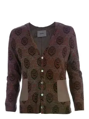 UNDERCOVER Undercover Wool Cardigan With Intricate Pattern