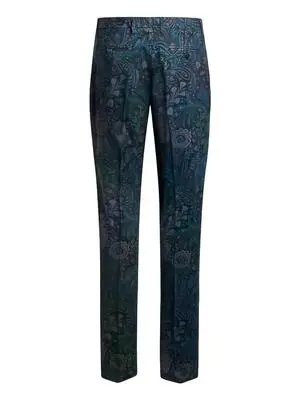 ETRO Tailored Floral-Motif Trousers