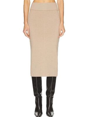JACQUEMUS JACQUEMUS La Jupe Maille Doppio Knit Midi Skirt