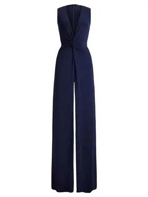 Ralph Lauren Pleated Maxi Dress - Navy