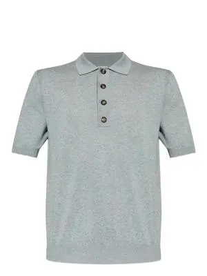 Eleventy Buttoned Polo Shirt - Grey
