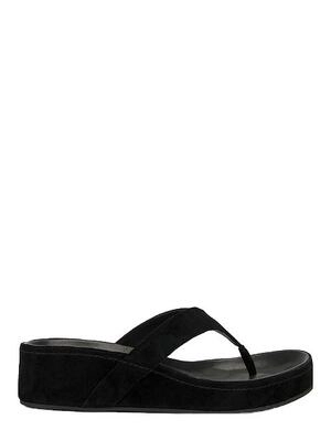 TONY BIANCO Tony Bianco Blaire Suede Wedge Sandal Black
