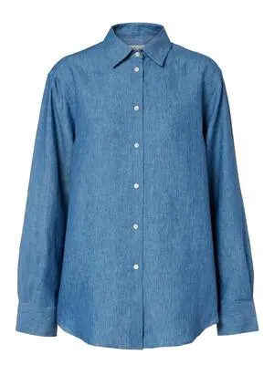 RÓHE Linen Shirt - Blue