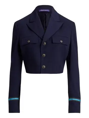 Ralph Lauren Cropped Naval Jacket - Navy