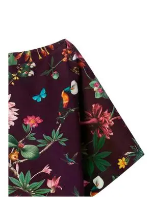 La DoubleJ Floral Short-sleeve Blouse - Purple