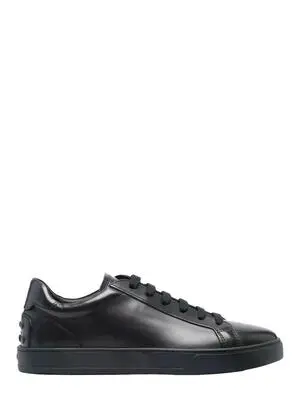 TOD'S Leather Lace-up Sneakers - Blue