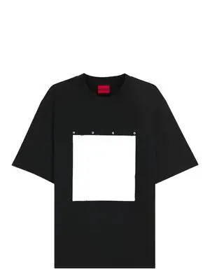 Hugo Graphic Print T-shirt - Black