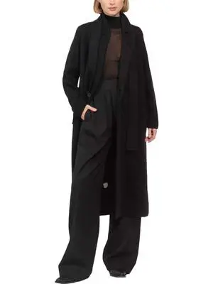 OYUNA Itumi Belted Double-breasted Coat - Black