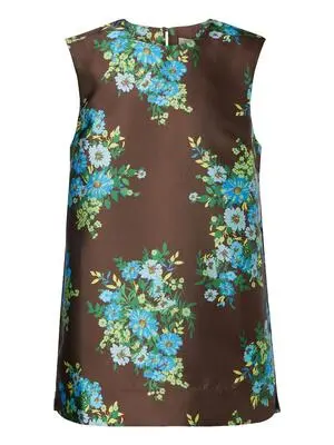 ALEMAIS Floral Print Sleeveless Top - Multicoloured