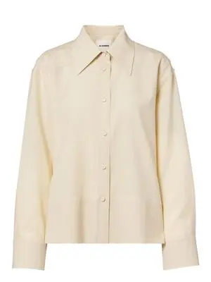JIL SANDER Wool Shirt - Yellow