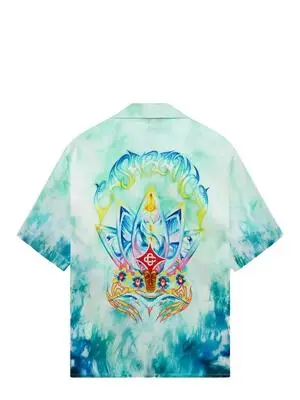 Casablanca Tie-dye Pocket Shirt - Blue