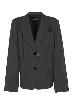 Marina Rinaldi Peak-lapels Blazer - Grey