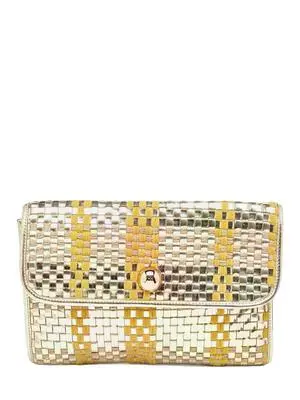 Kate Spade New York Woven Clutch Bag - Silver